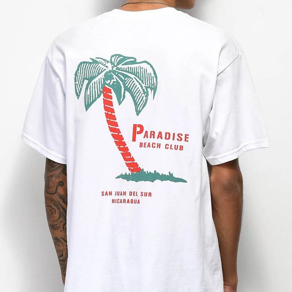 Empyre | Shirts | Empyre Mens Paradise Beach Club White Tee Shirt New ...